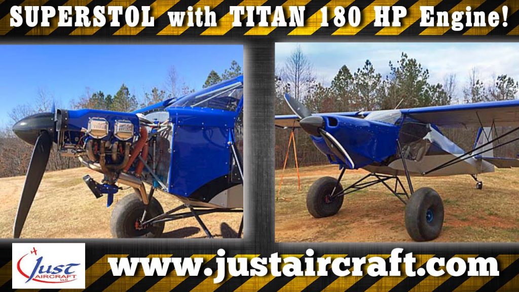 SuperStol Titan 180 HP Engine – Just Aircraft LLC